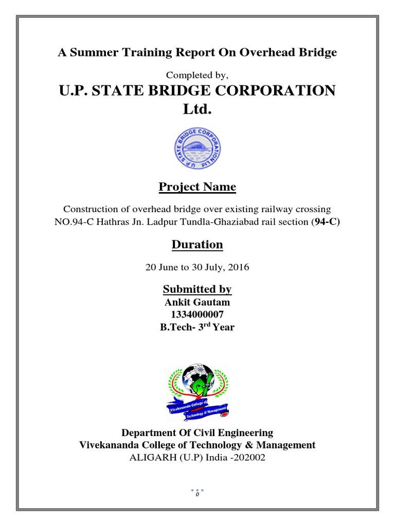 Construction of Overhead Bridge | PDF | Prestressed Concrete | Concrete