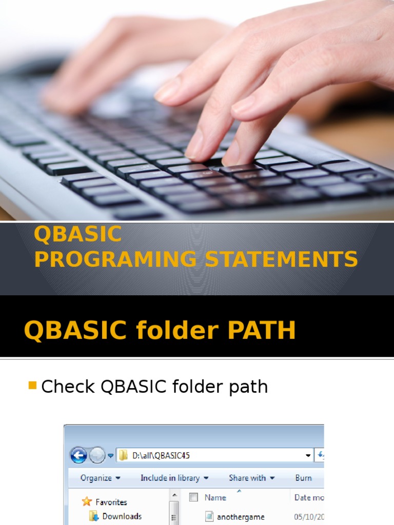 Qbasic Programing Statements | PDF | Teaching Methods & Materials ...