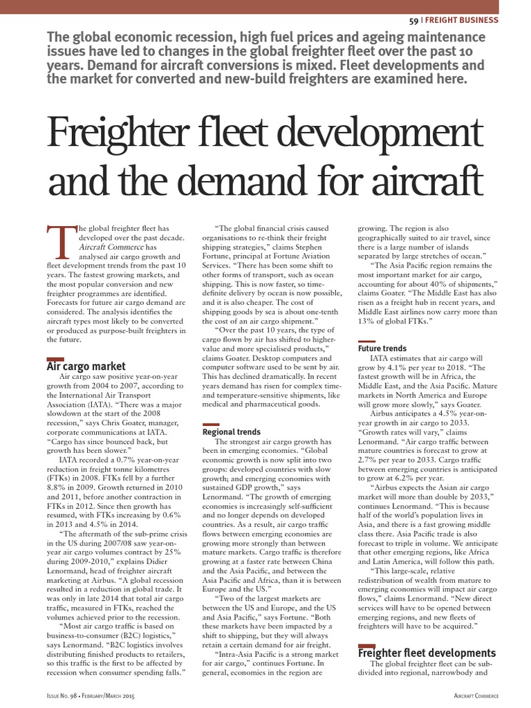 Passenger To Freighter Conversion Data | PDF | Cargo | Boeing