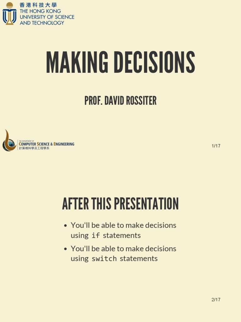 JavaScript Decision Making Basics | PDF | Language Arts & Discipline