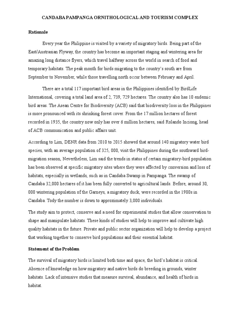 02 Candaba | PDF | Bird Migration | Habitat