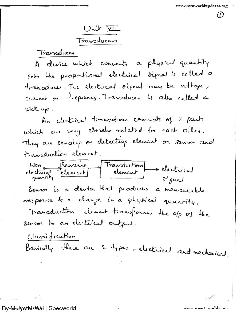 Transducers Notes | PDF