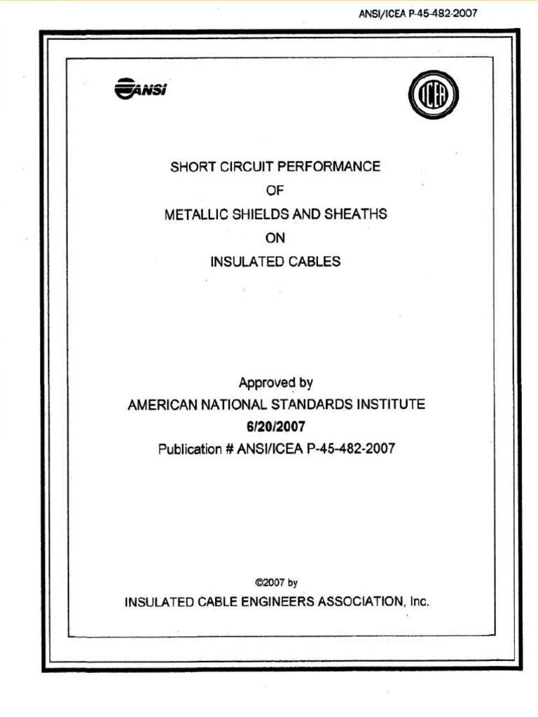 Icea P 45 482 2007 | PDF