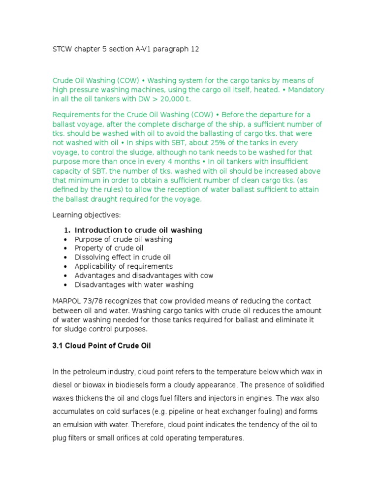 STCW Chapter 5 Section C | PDF