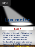 Lux Table - Illumination Level | Lighting | Desk