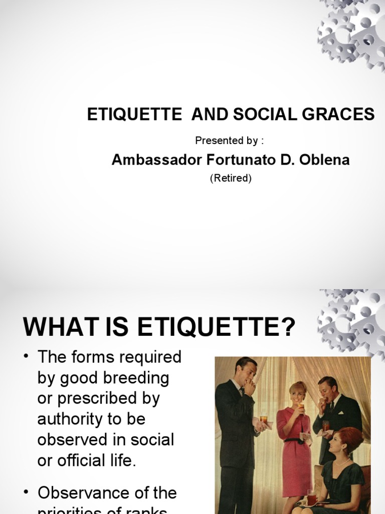 Social Graces and Etiquette Guide | PDF | Conversation | Etiquette