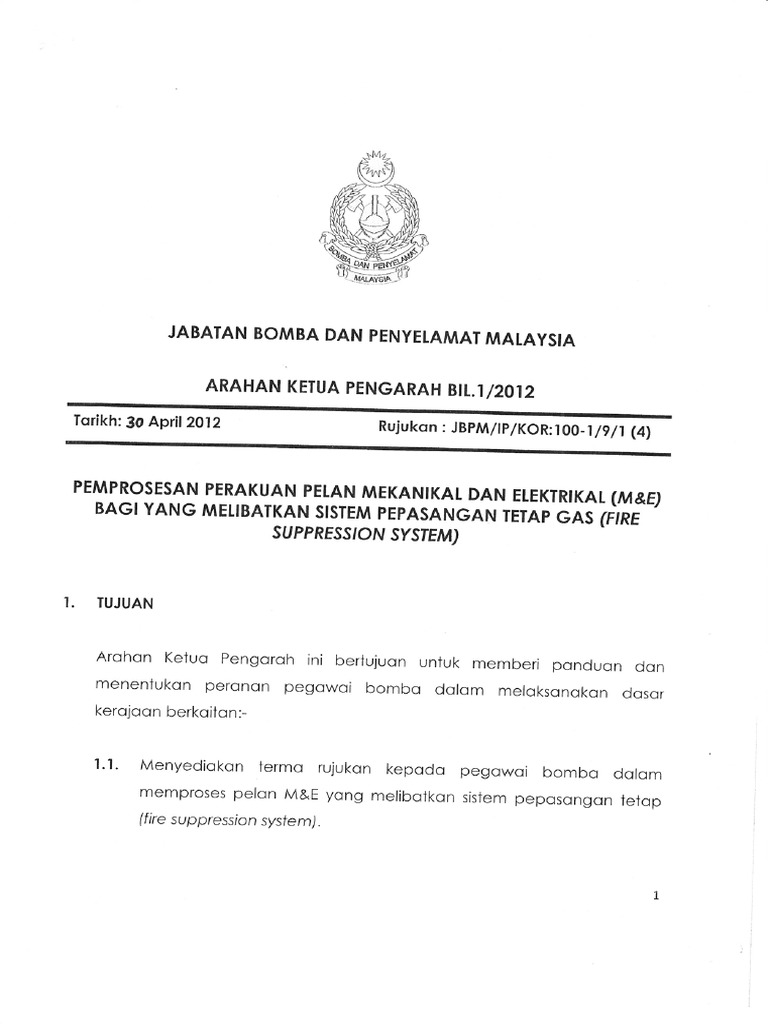 Bomba On Installation of Fire Suppression System | PDF