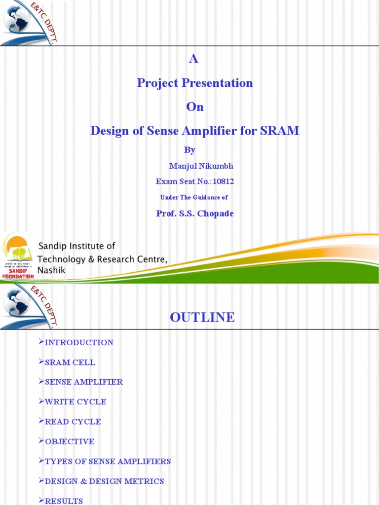 Design of Sense Amplifier | PDF | Amplifier | Random Access Memory