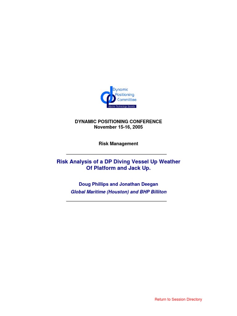 DYNAMIC POSITIONING CONFERENCE Risk - Phillips PDF | PDF