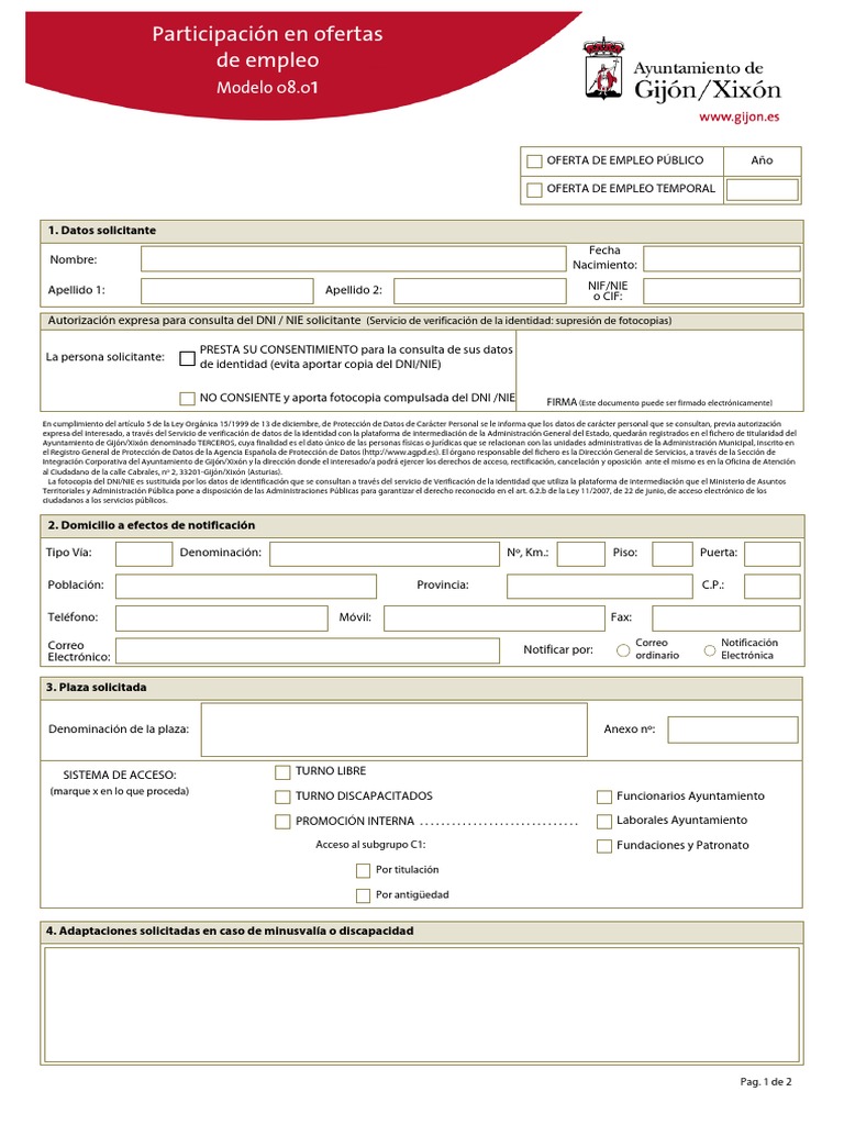 Modelo Solicitud | PDF | Gobierno | Business
