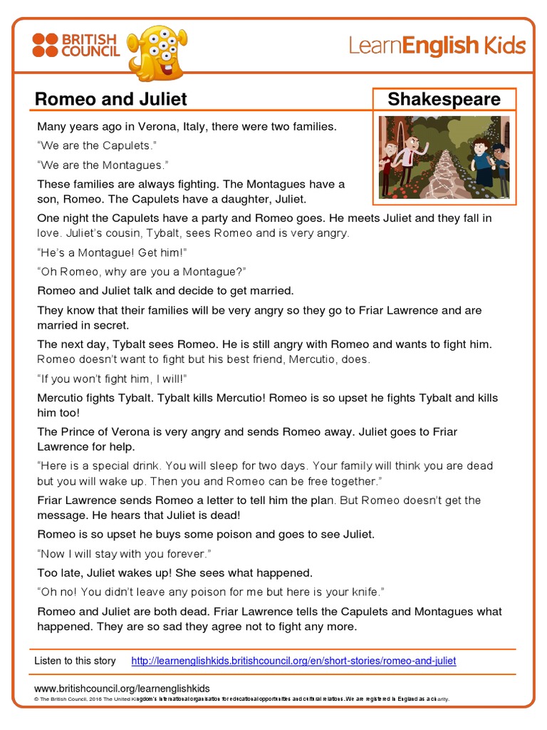 Shakespeare Romeo and Juliet Transcript