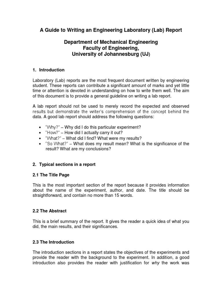 Lab Report format-Document 1.pdf | Experiment | Cognitive Science