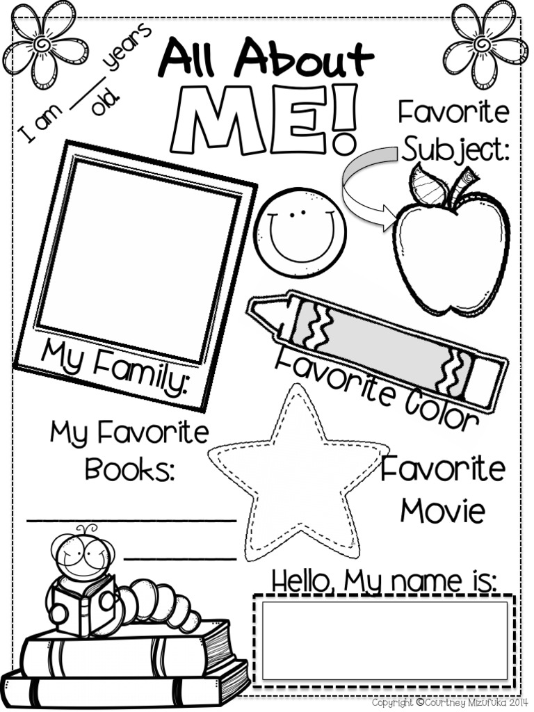 First Day of School All About Me | PDF