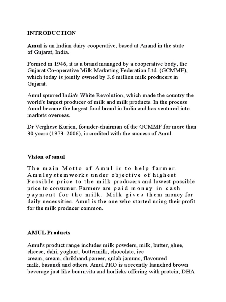 Marketing Strategies by AMUL | PDF | Swot Analysis | Dairy
