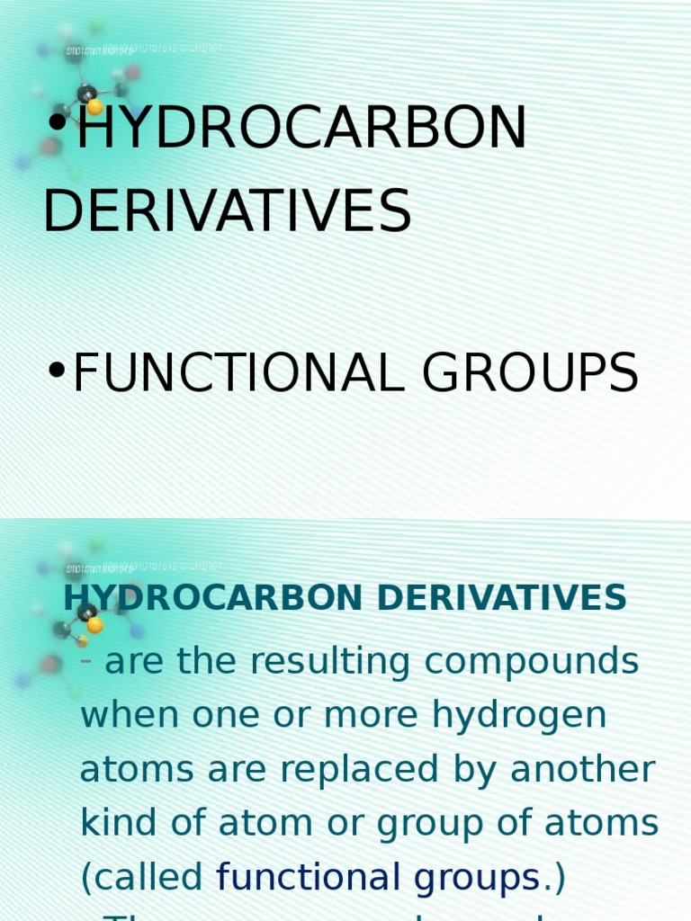 Functional Groups | PDF | Functional Group | Alcohol