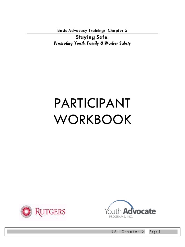 Staying Safe-Participant Workbook PDF | PDF | Crime Thriller | Violence