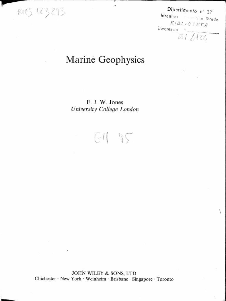 Marine Geophysics | PDF