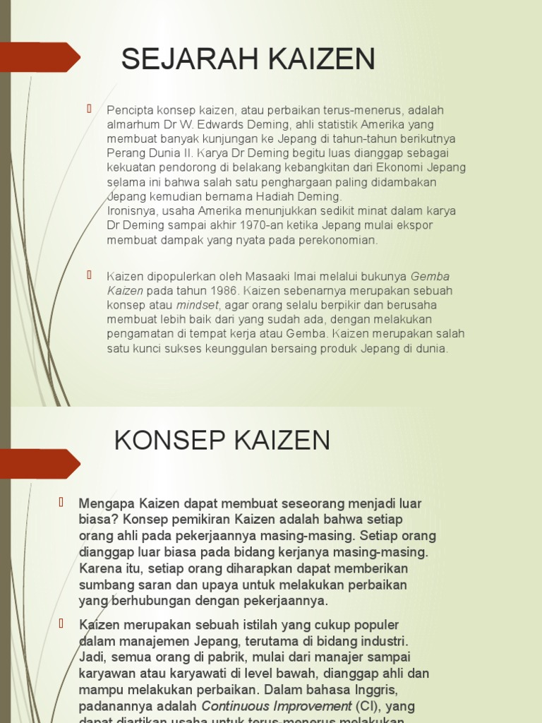 Materi Kaizen Ptib | PDF
