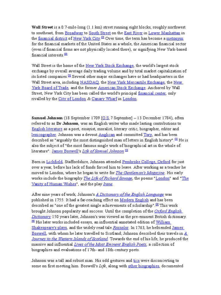 Overview of Wall Street's Significance | PDF | Epistemology | Science