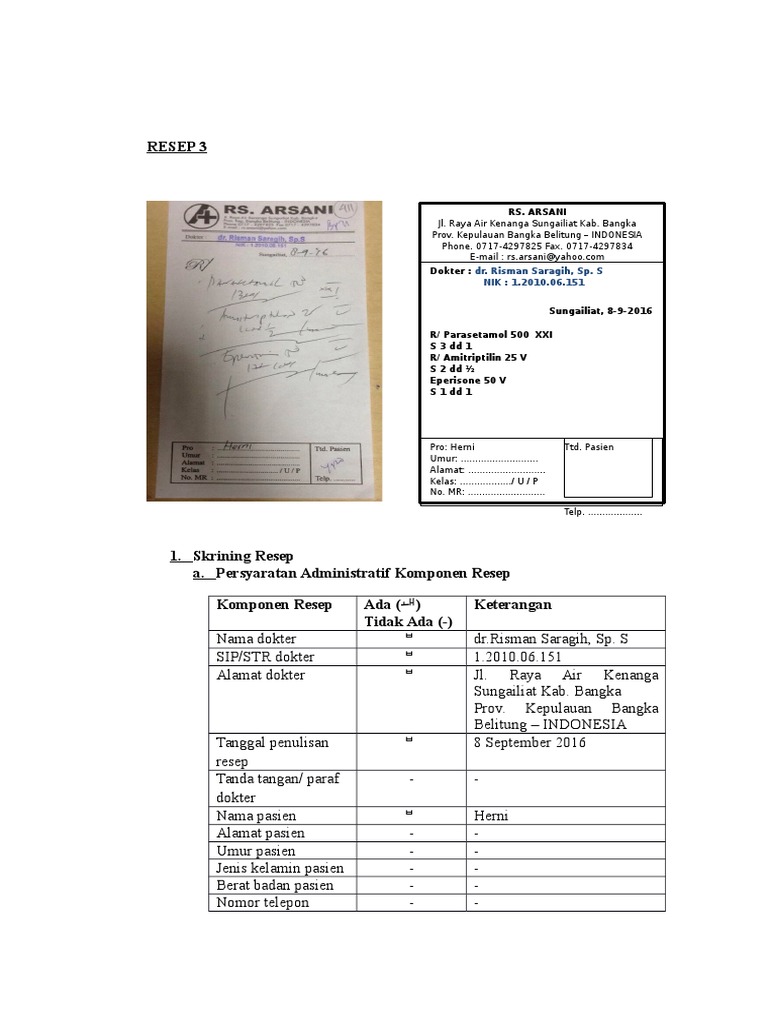 Resep 2 Saraf | PDF