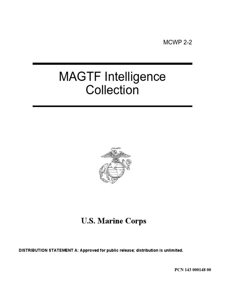 MCWP 2-2 MAGTF Intelligence Collection | PDF | Military Intelligence ...