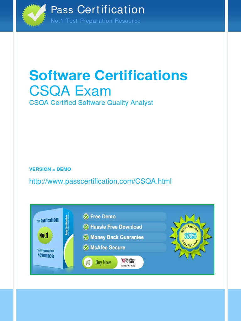CSQA | Quality Assurance | Test (Assessment)