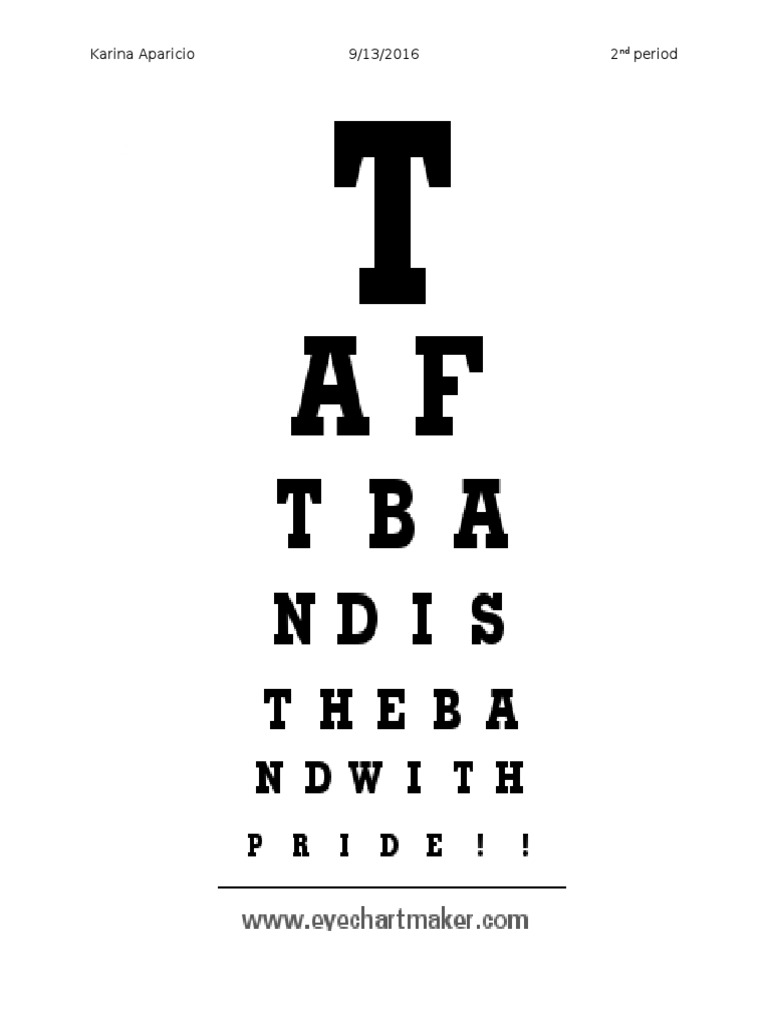 Eye Chart | PDF