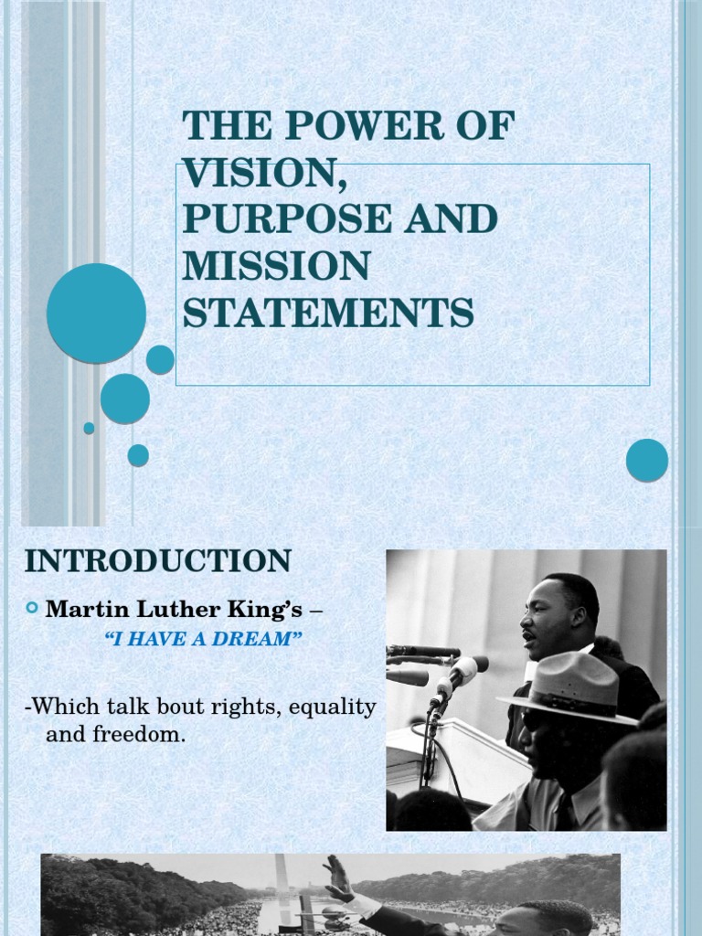 The Power of Vision: How Vision, Purpose, and Mission Statements Guide ...