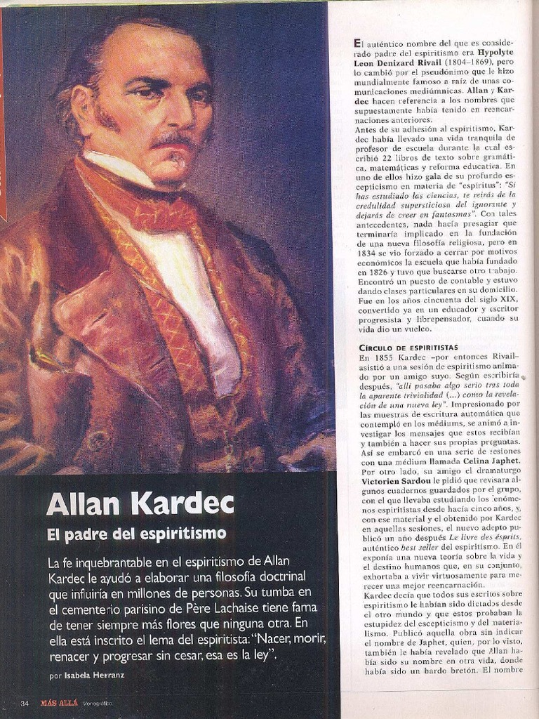 Alan Kardec. El Padre Del Espiritismo Moderno | PDF | Misterio ...