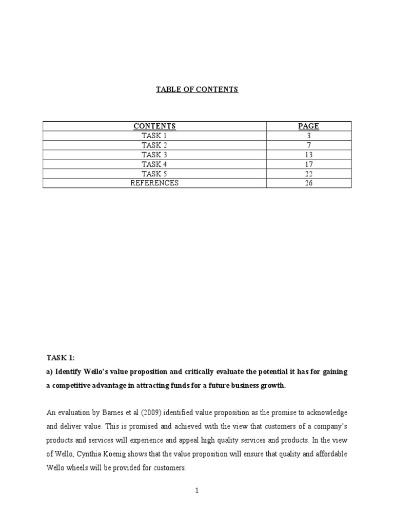 MMS Project - Wello | PDF | Swot Analysis | Competitive Advantage