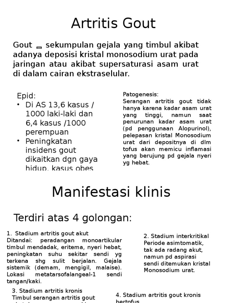 Artritis Gout | PDF