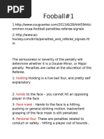 NFL Referee Signals Guide | PDF