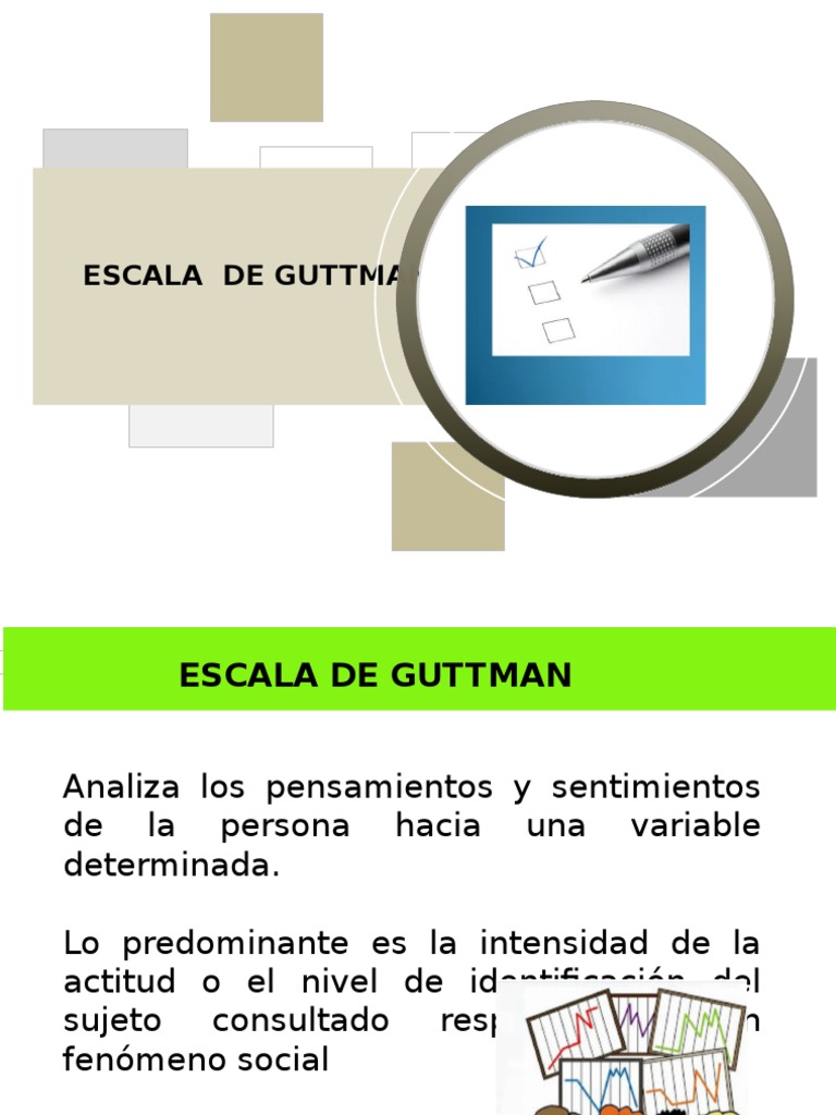 Escala de Guttman | Medición | Actitud (psicología)