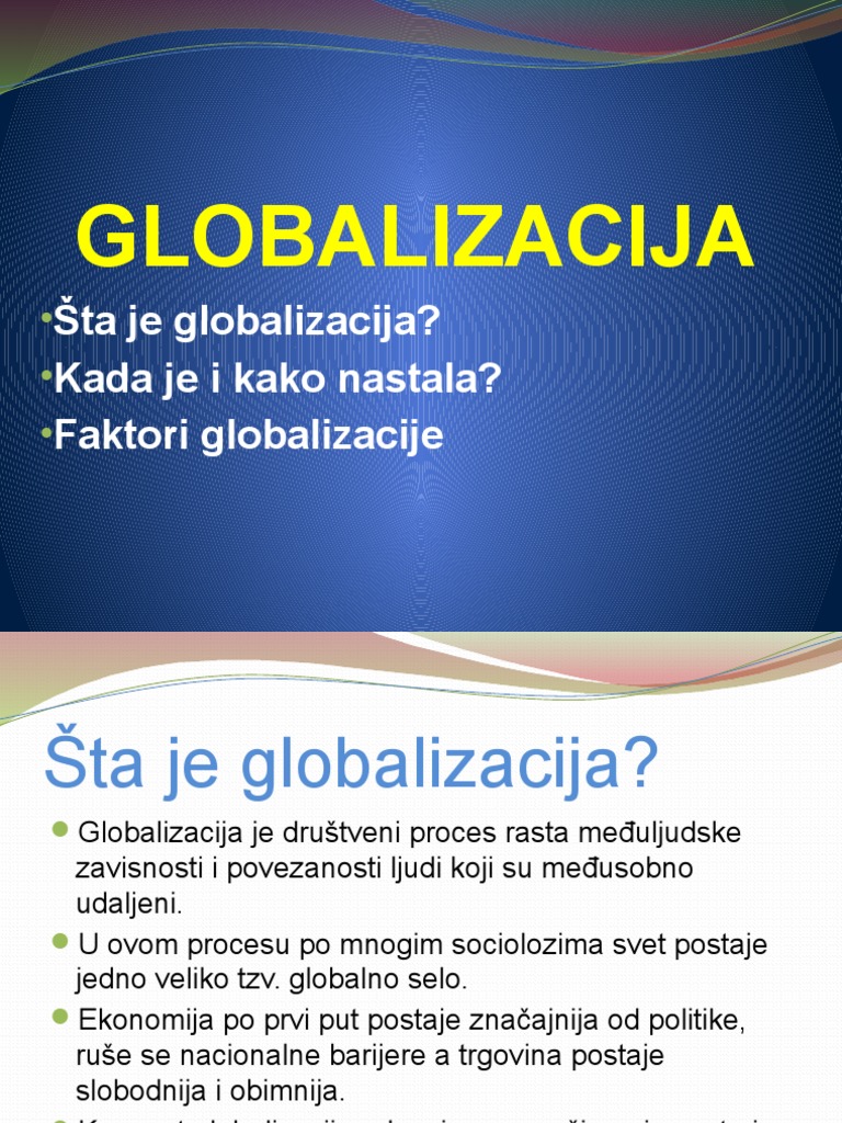 GLOBALIZACIJA | PDF