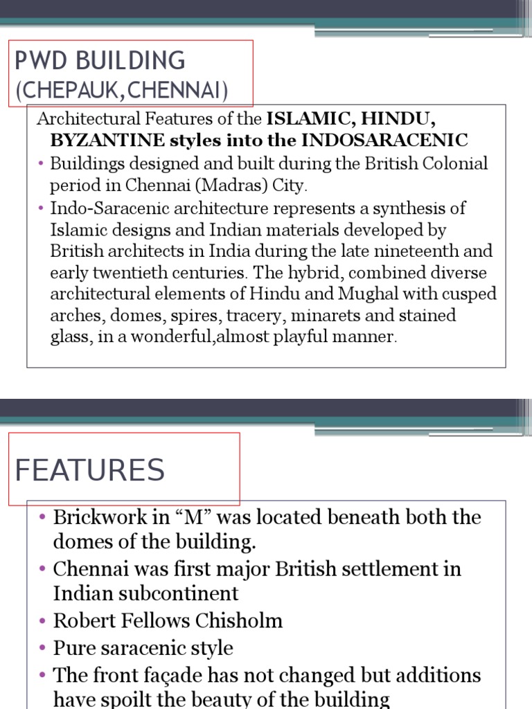 PWD Building: (Chepauk, Chennai) | PDF | Social Science | History