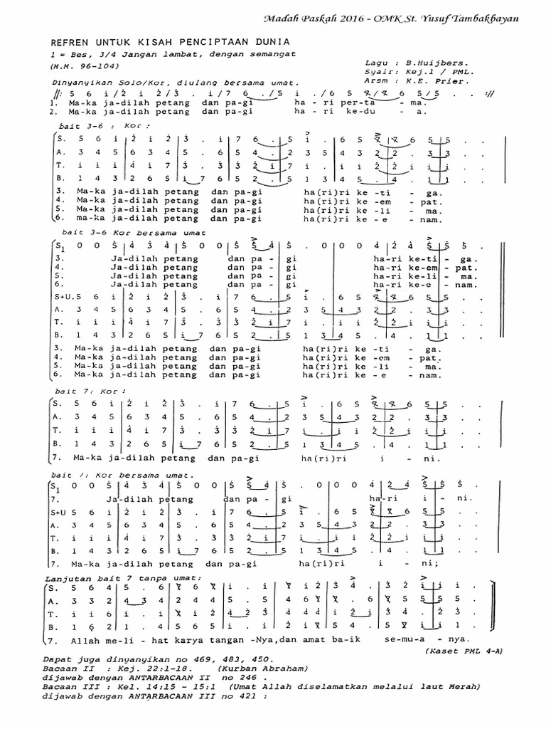 Refren Kisah Penciptaan | PDF