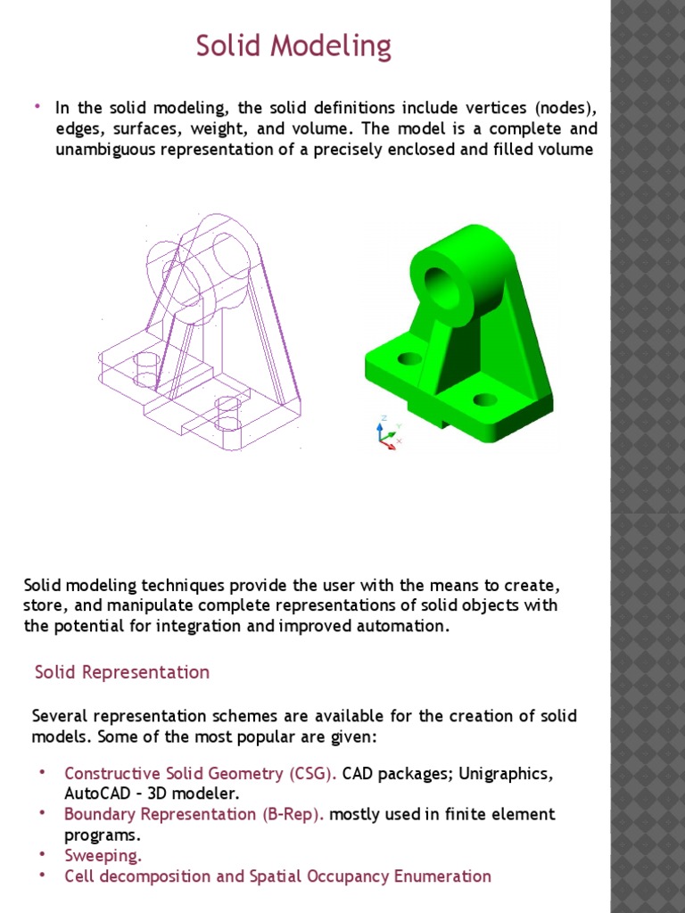 Concepts of Solid Modeling | PDF | Geometry | Space