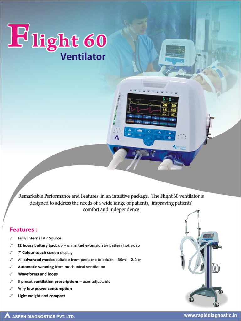 Flight 60 Ventilator | Respiration | Breathing