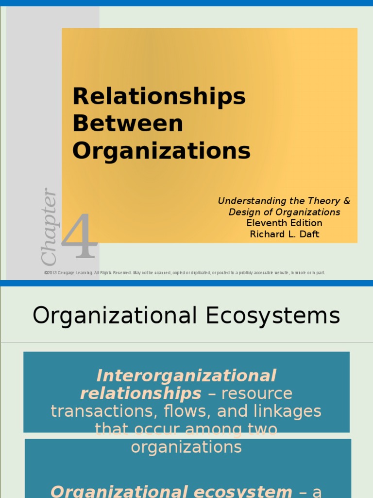 Relationships Between Organizations: Understanding The Theory & Design ...
