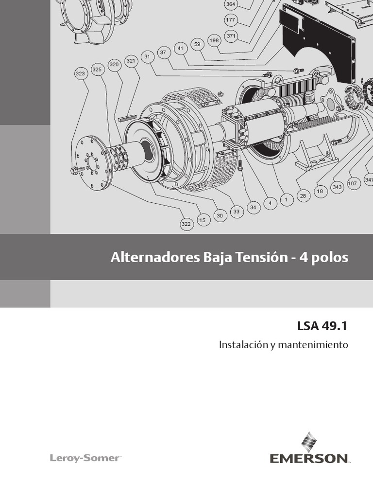 Alternador Leroy Somer Lsa 49.1S4 | PDF | Inductor | Residuos