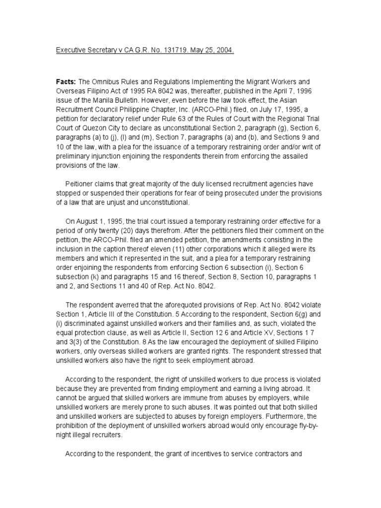 Case 62 | PDF | Injunction | Standing (Law)