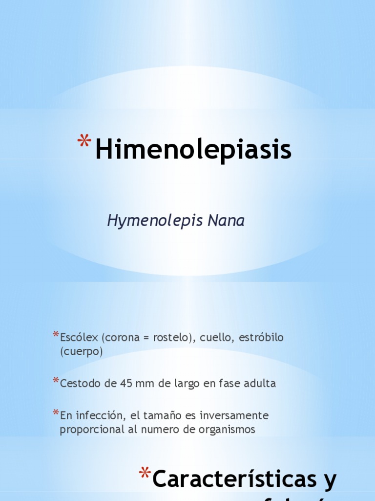 Himenolepiasis | PDF