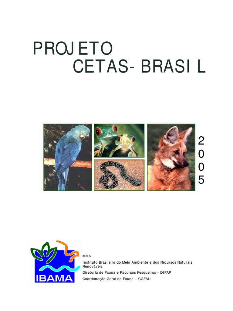 Projeto Cetas-Brasil 2005 | PDF | Conservação | Science