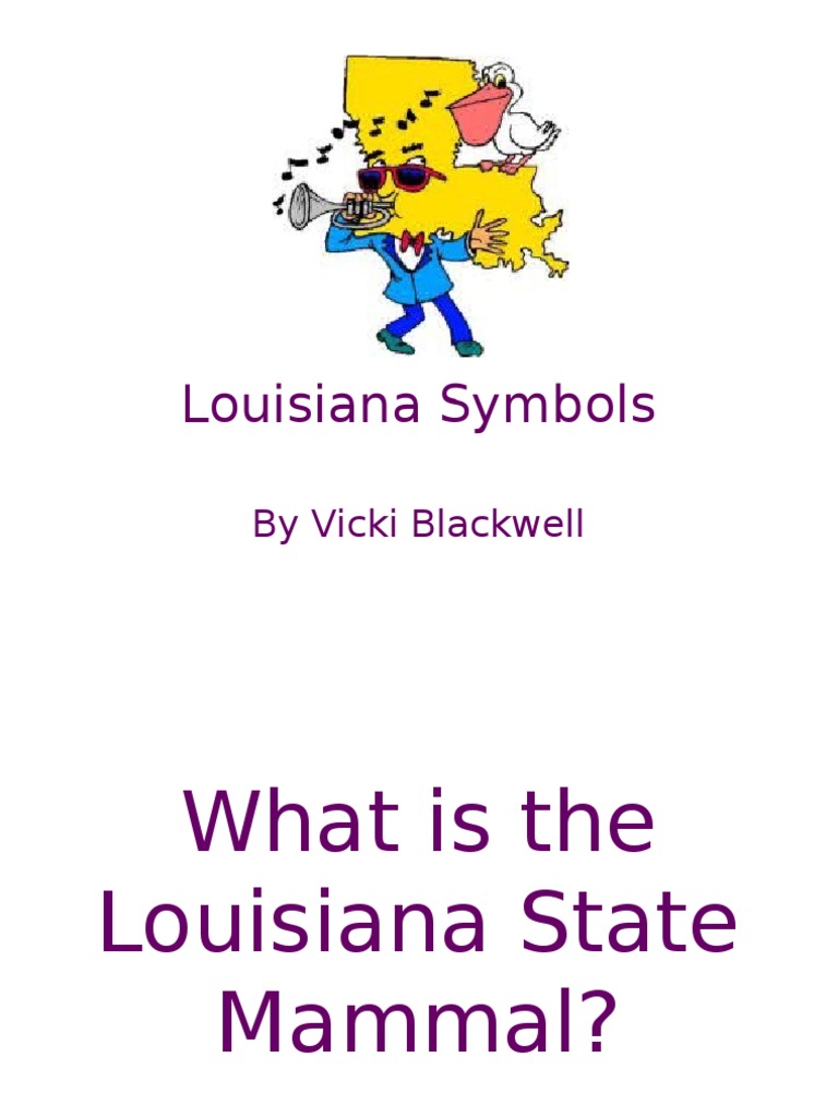 Louisiana Symbols: by Vicki Blackwell | PDF