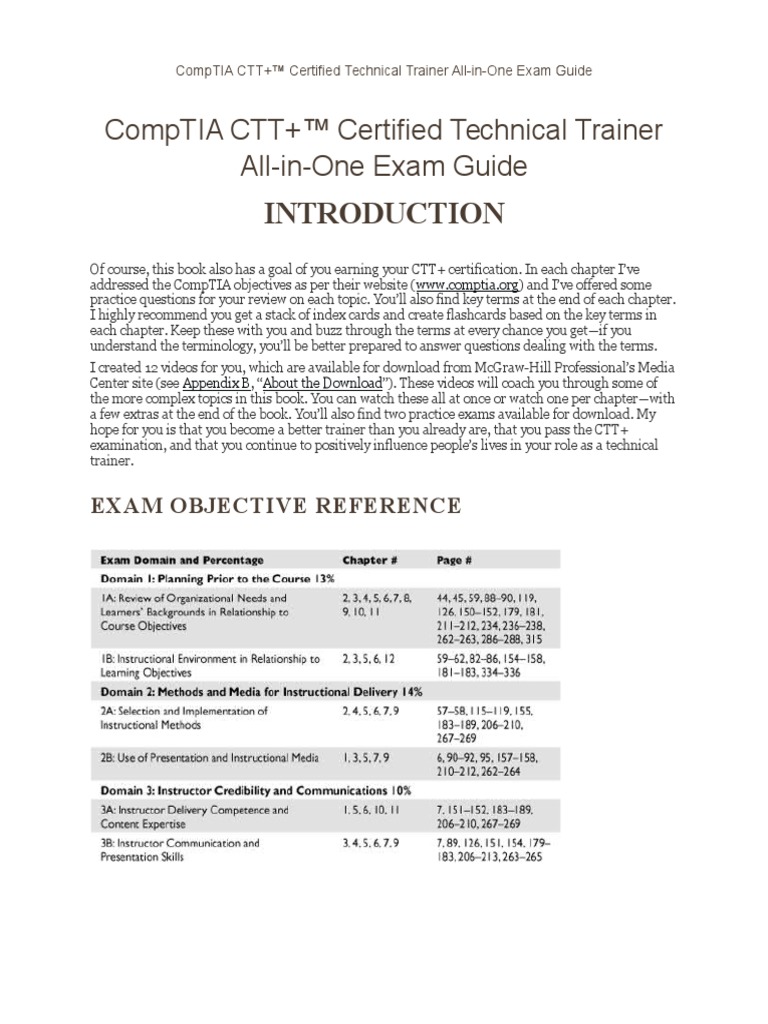 CompTIA CTT | PDF | Comp Tia | Facilitator