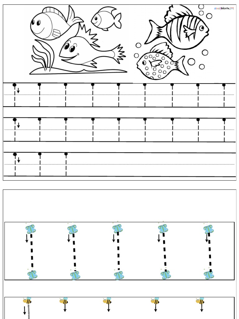 Pre Writing Worksheets For Toddlers | PDF