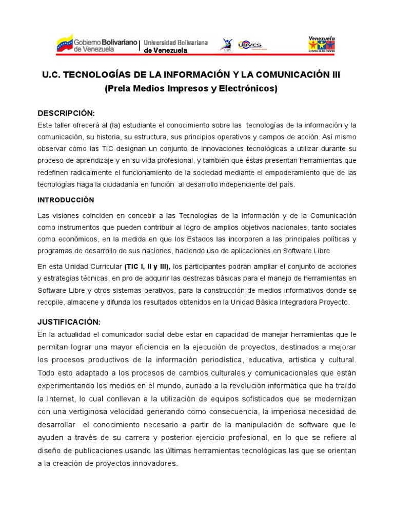 Tic Iii | PDF | Tecnología de información y comunicaciones | Software