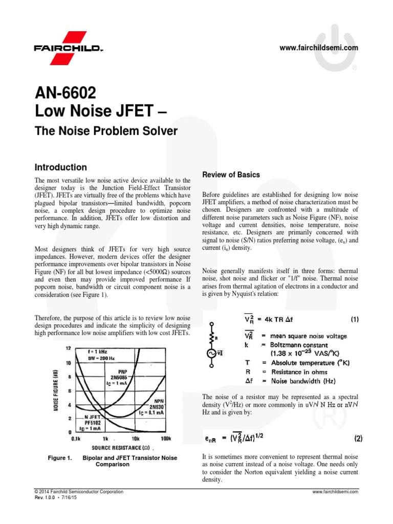 An 6602 | PDF | Field Effect Transistor | Amplifier