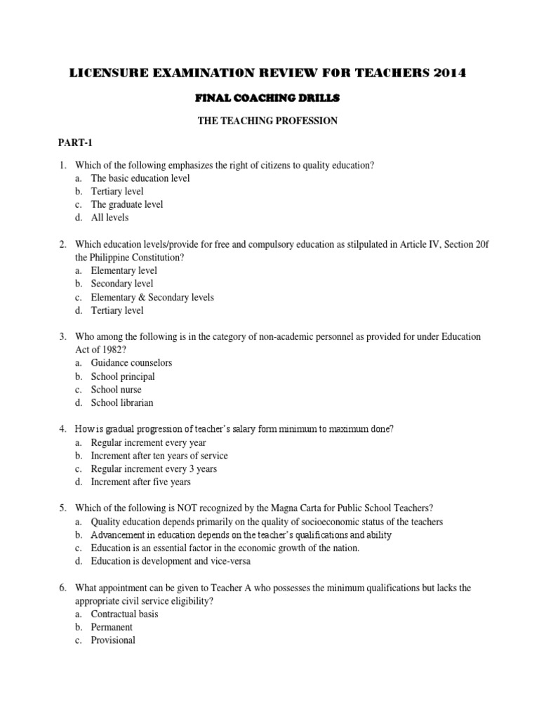 The Teaching Profession | PDF | State School | Licensure