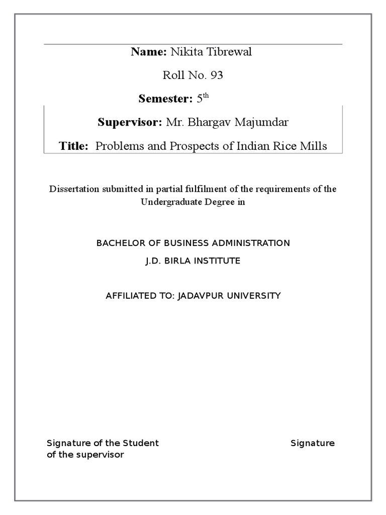 230739907 Rice Mill Project Report | Rice | Case Study | Free 30-day ...